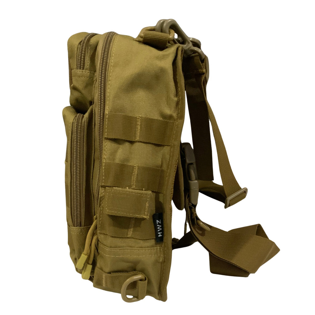 Mochila Pecho/Espalda 6.55 lts Tipo "Sling" Militar Multi Bolsillos ED ...